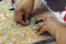 Rug repair reweaving carpet restoration | Hadeed Oriental Rug | hand ...